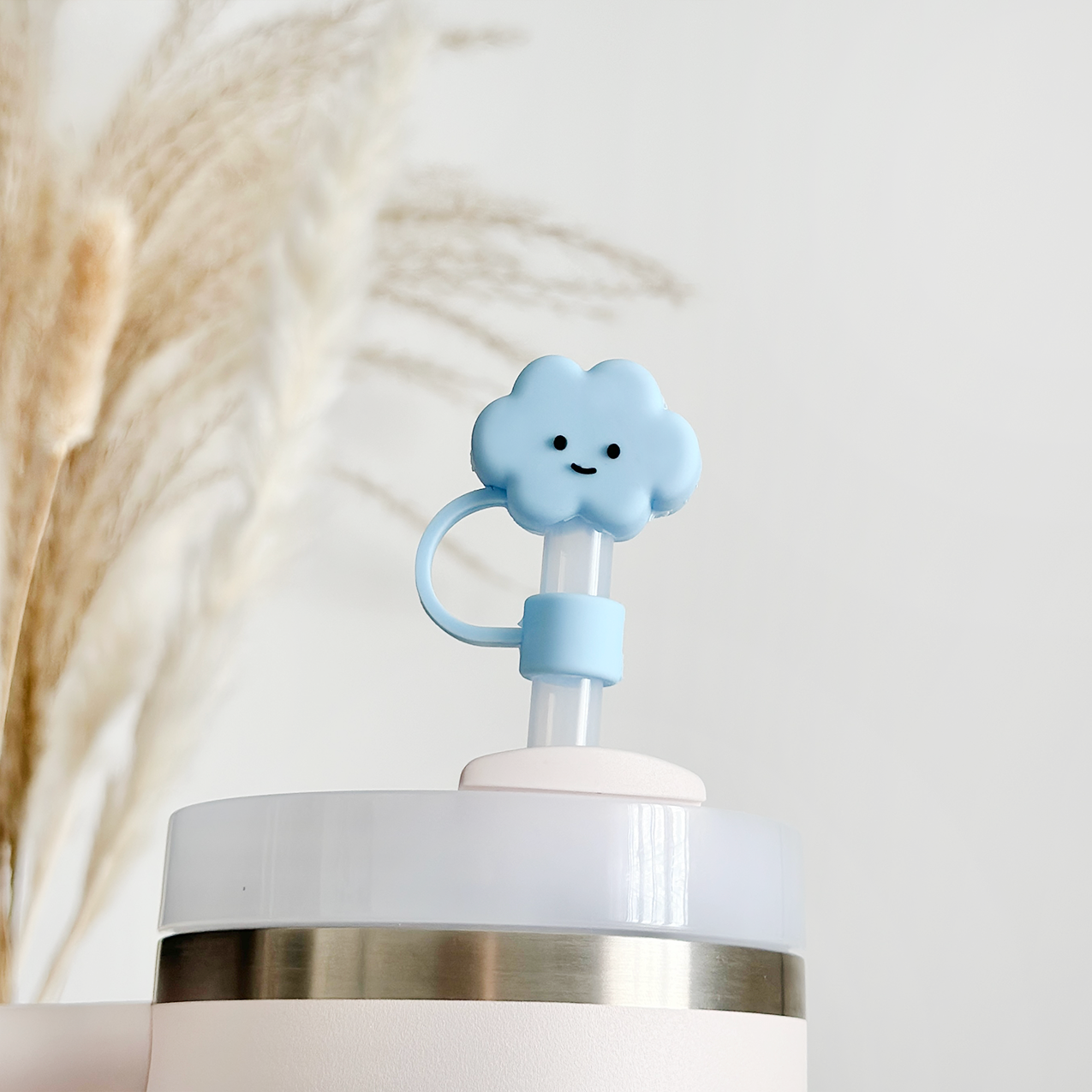 Blue Cloud Straw Cover | Straw Toppers | Coconut Lane