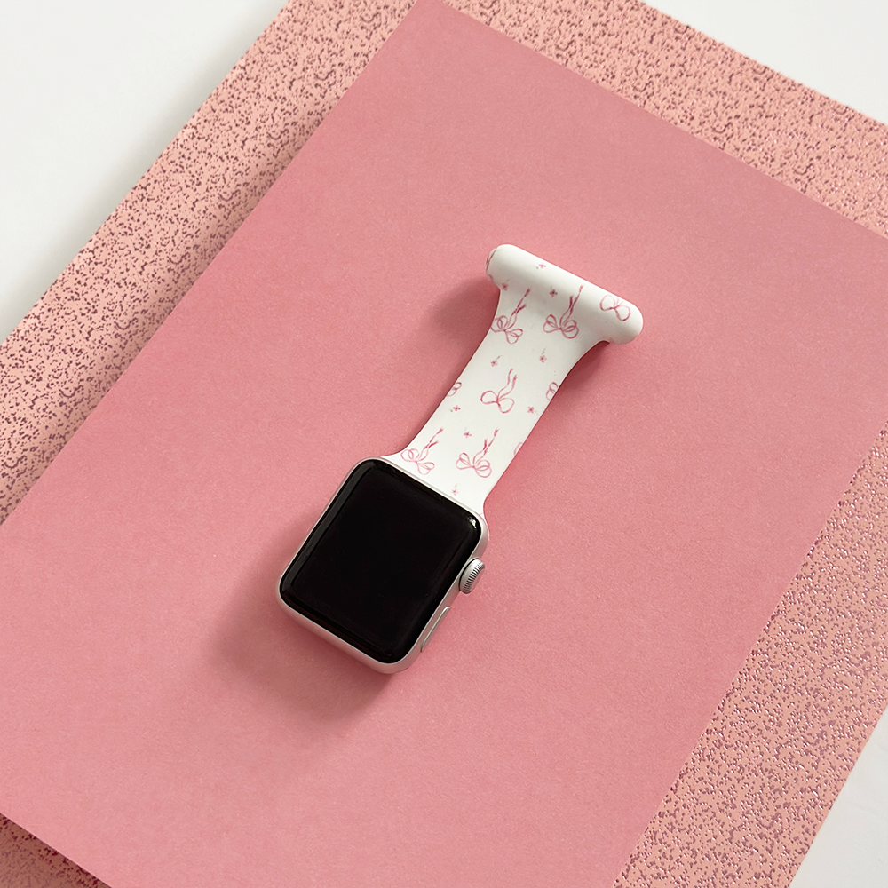 Apple Watch Clip-on Fob Strap - Dainty Bows – Coconut Lane