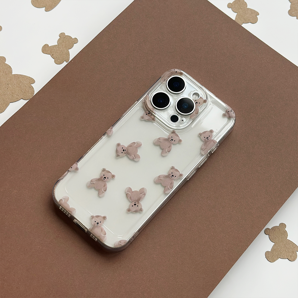 Clear Cosy Teddy Phone Case | Phone Cases | Coconut Lane