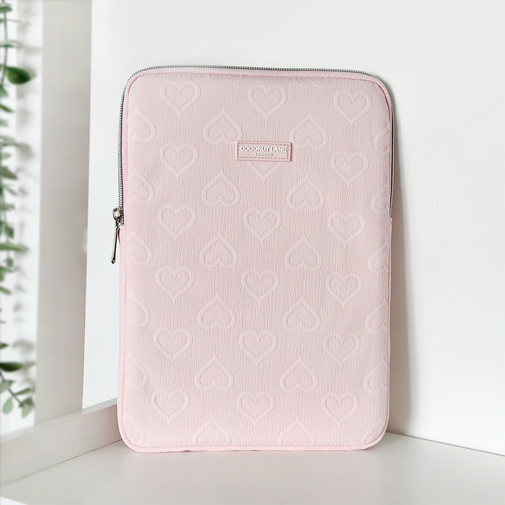 Baby Pink Heart iPad Sleeve | iPad Cases | Coconut Lane