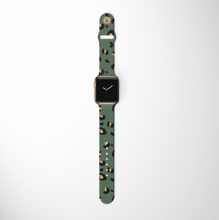 Khaki Leopard Apple Watch Strap | Watch Bands | Coconut Lane